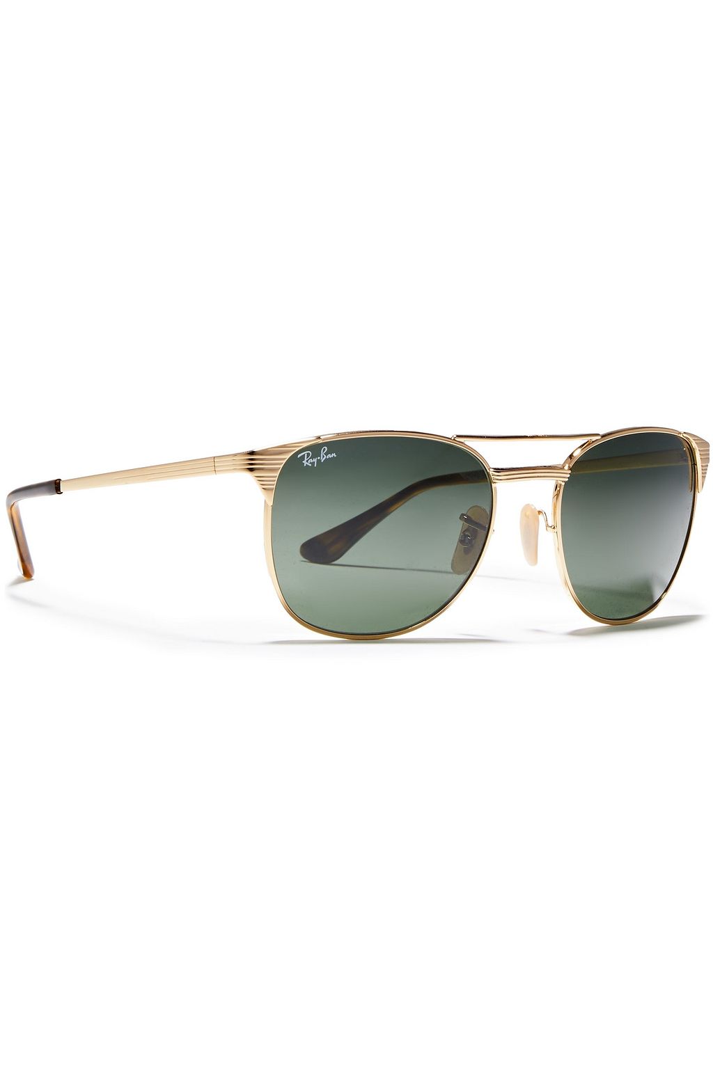 RAY-BAN Signet D-frame gold-tone sunglasses | THE OUTNET