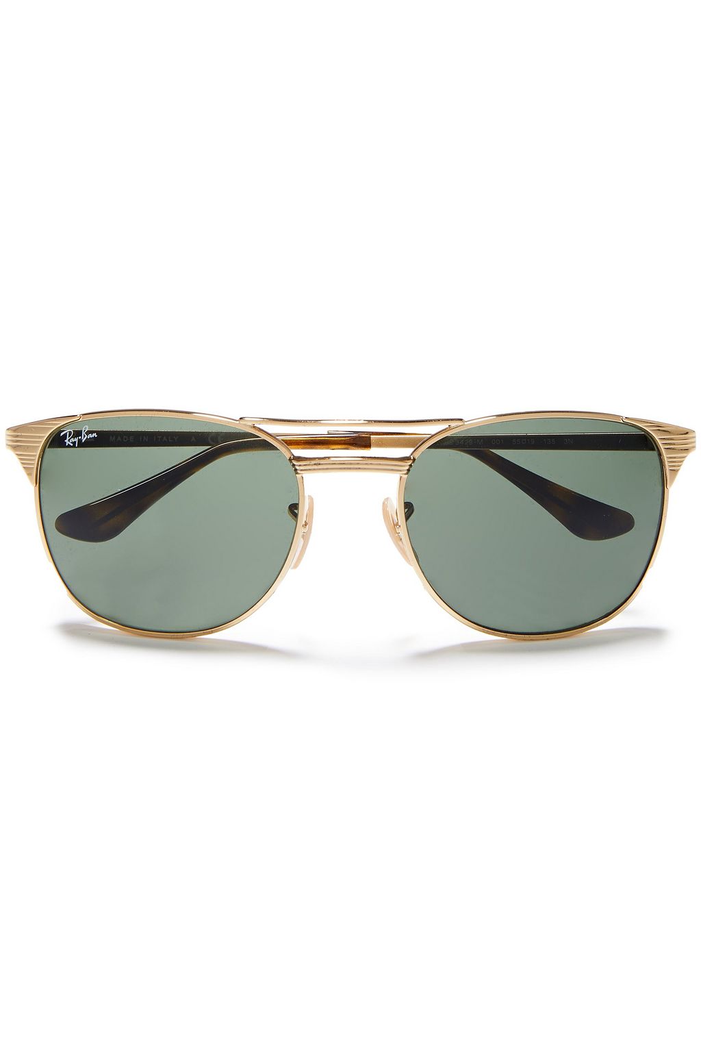 RAY-BAN Signet D-frame gold-tone sunglasses | THE OUTNET