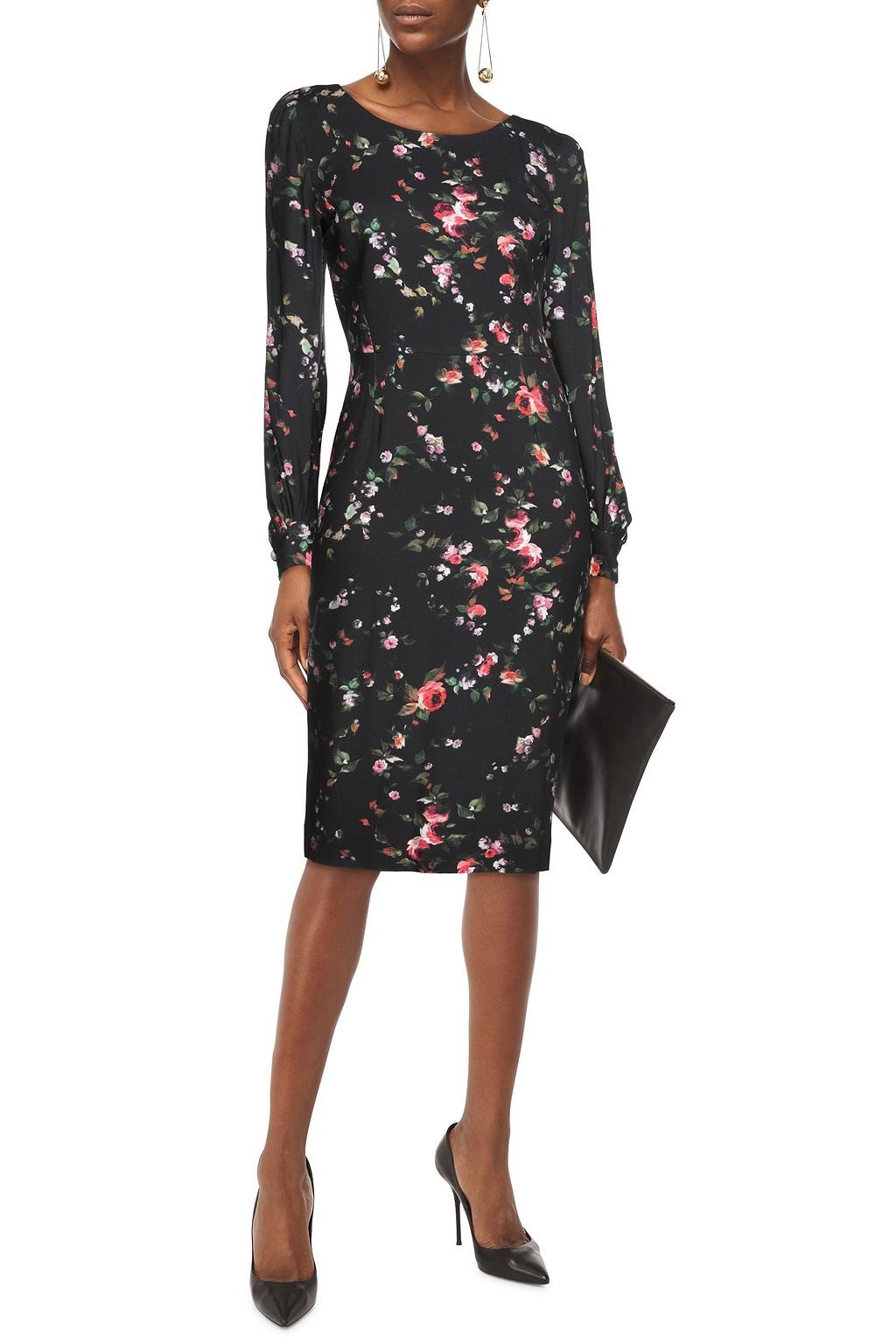 GOAT Kari gathered floral-print jersey dress | THE OUTNET
