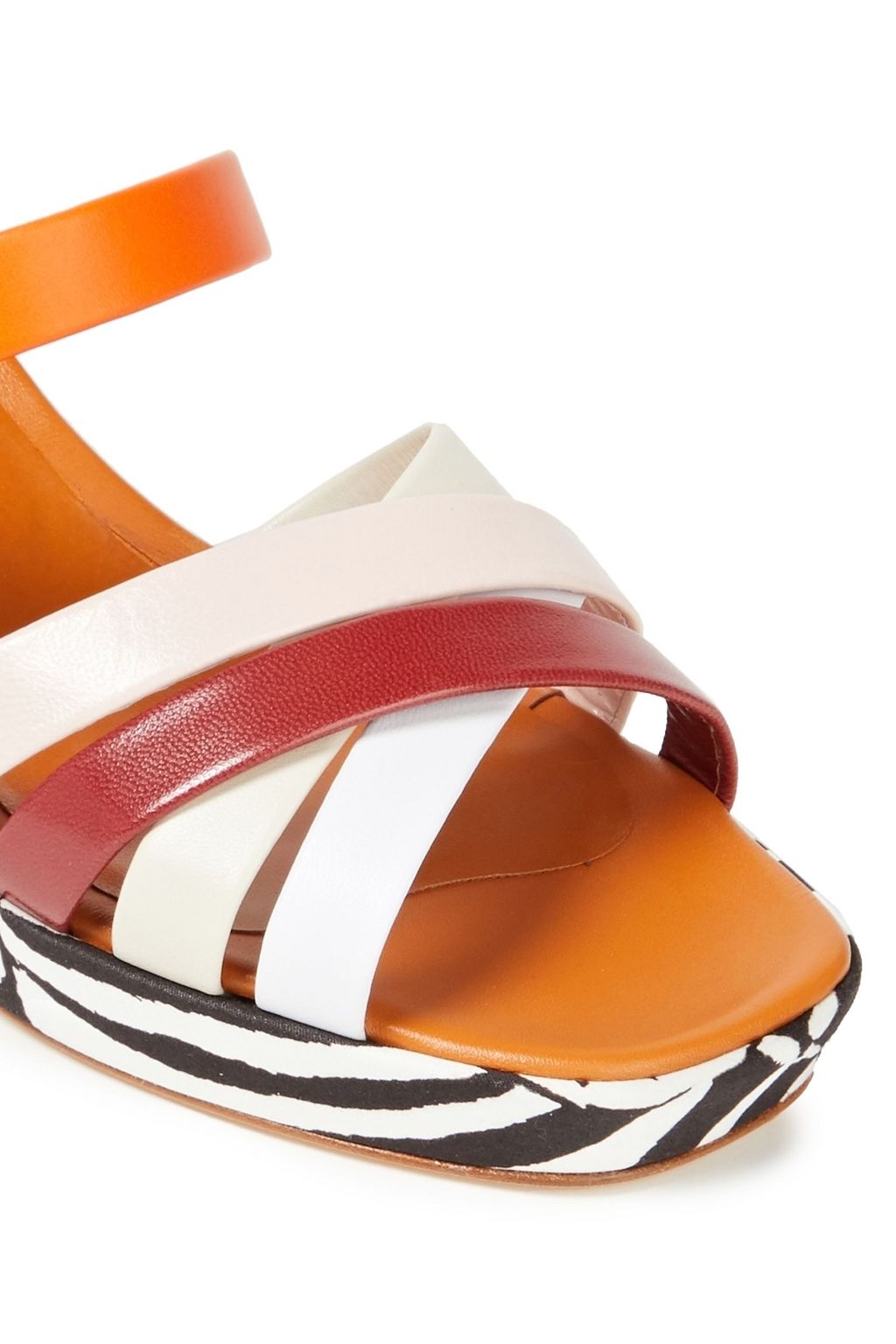 MISSONI Color-block leather mules | THE OUTNET