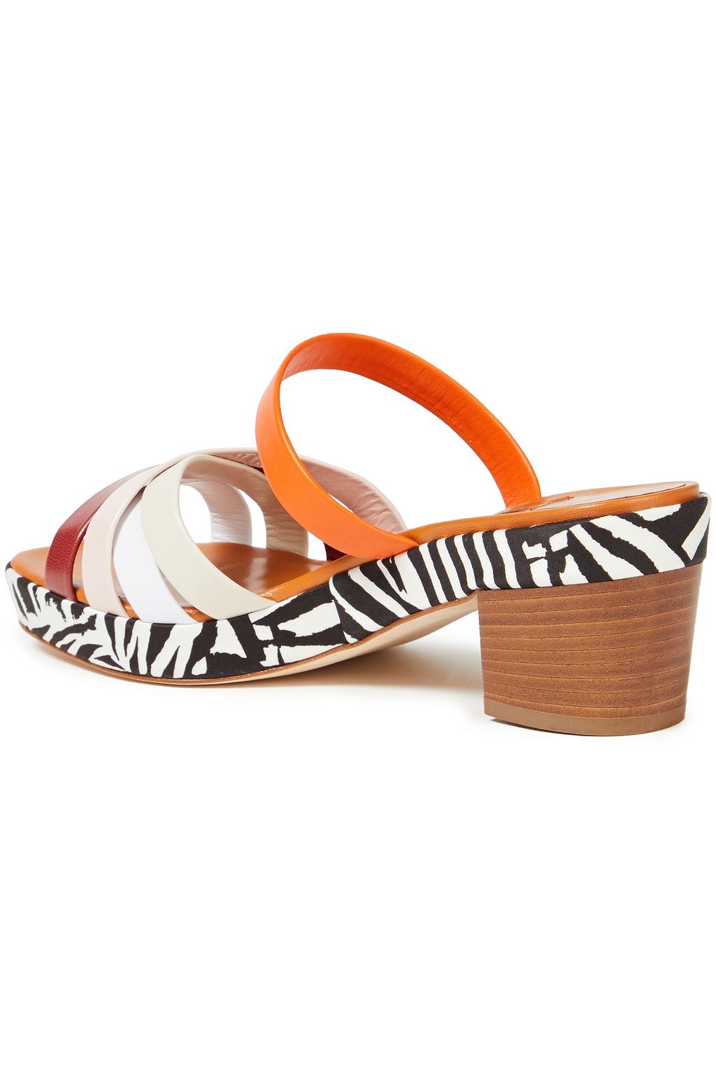 MISSONI Color-block leather mules | THE OUTNET