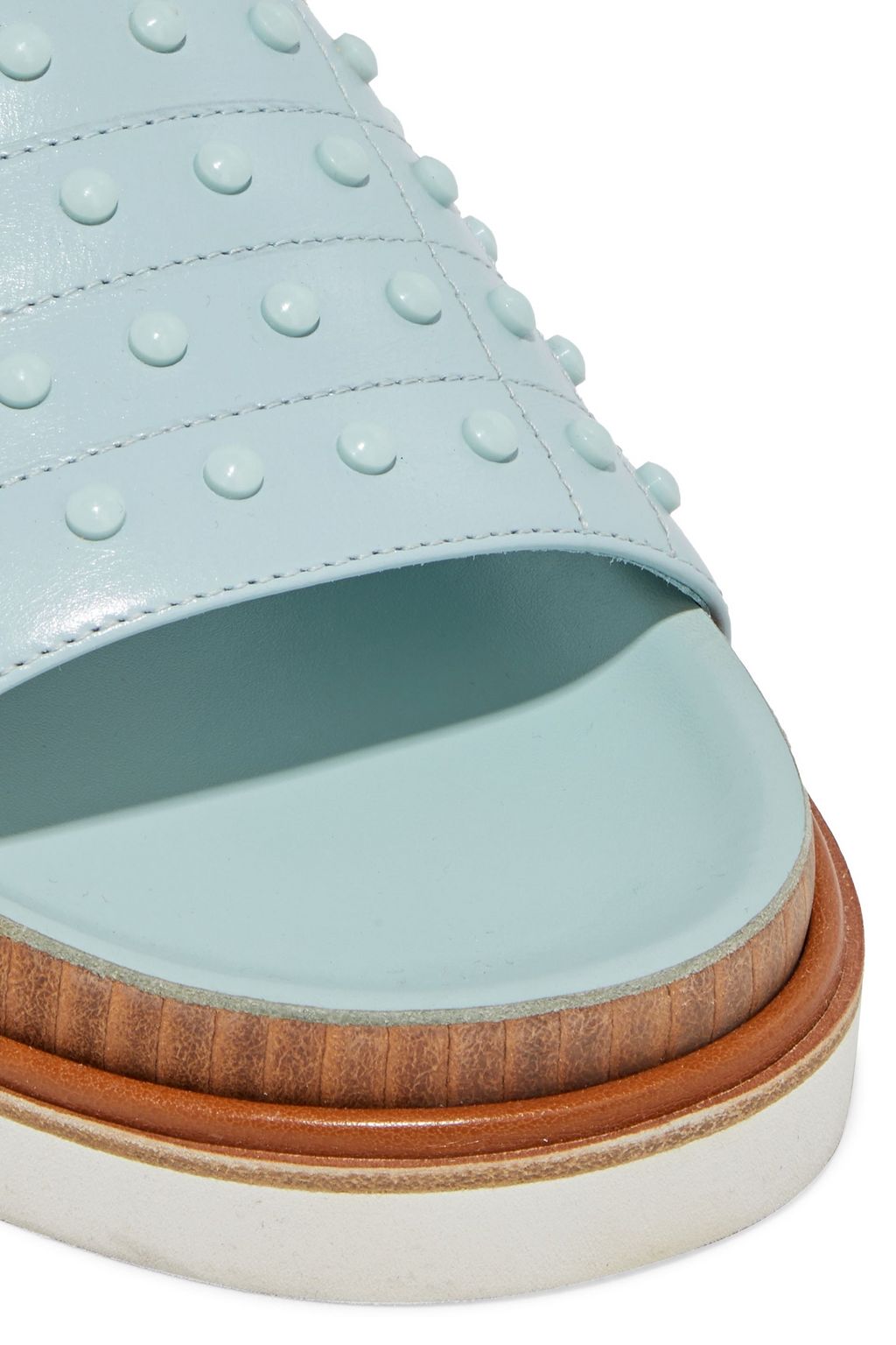 TOD'S Gommino studded leather slides | THE OUTNET