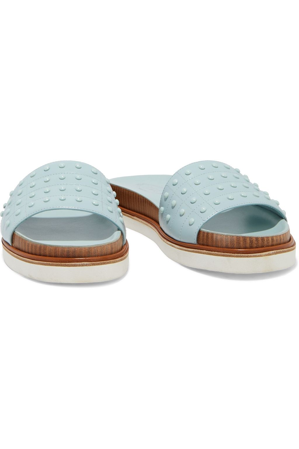 TOD'S Gommino studded leather slides | THE OUTNET