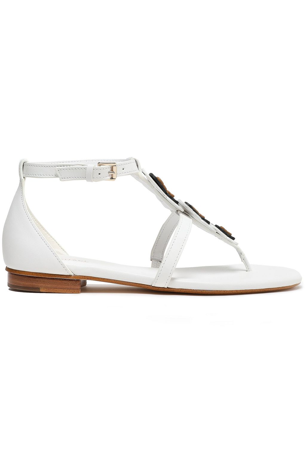 MICHAEL MICHAEL KORS Felicity appliquéd leather sandals | THE OUTNET