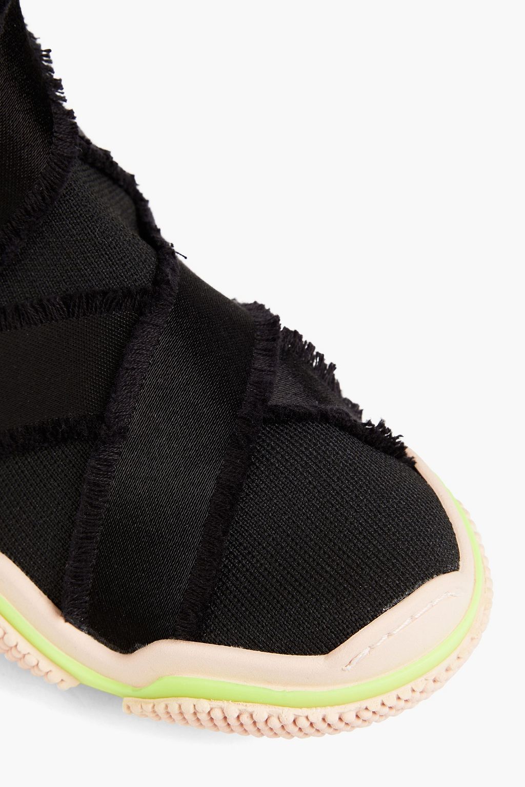 RED(V) Lace-up stretch-knit high-top sneakers | THE OUTNET