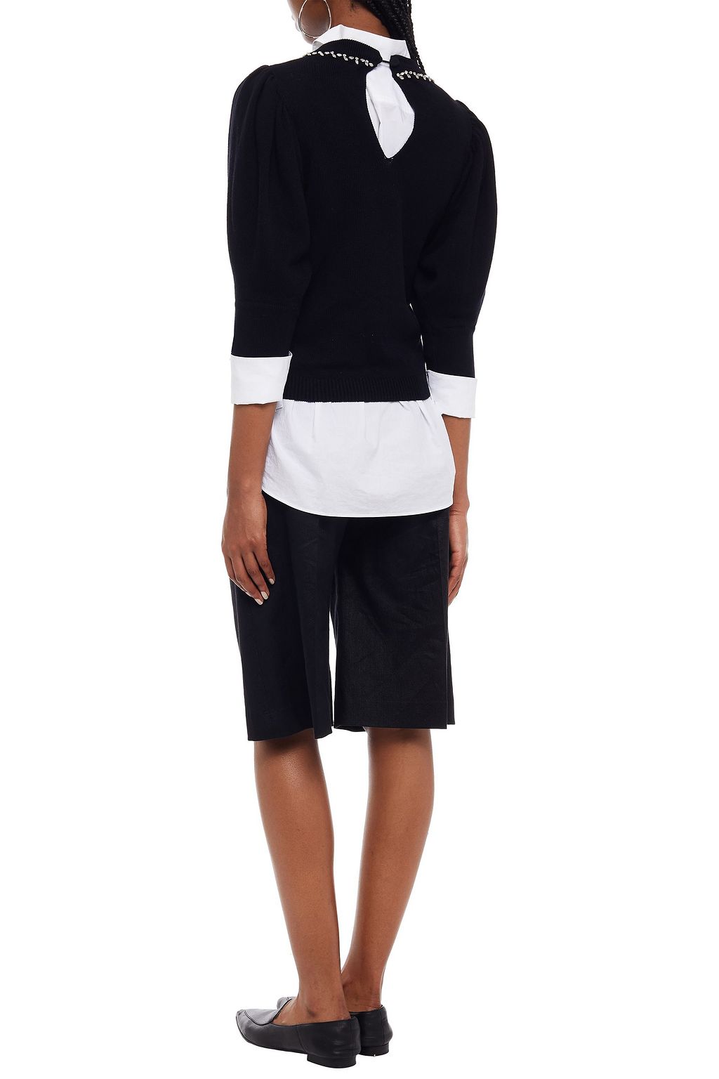 BA&SH Nea embellished cotton, silk and cashmere-blend sweater | THE OUTNET