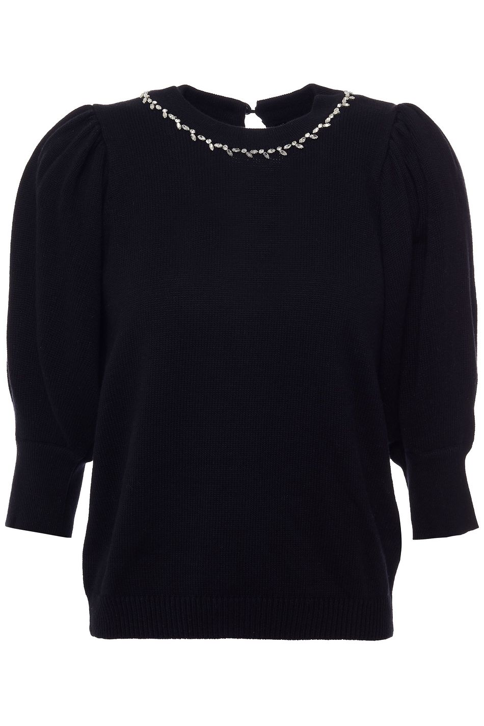 BA&SH Nea embellished cotton, silk and cashmere-blend sweater | THE OUTNET