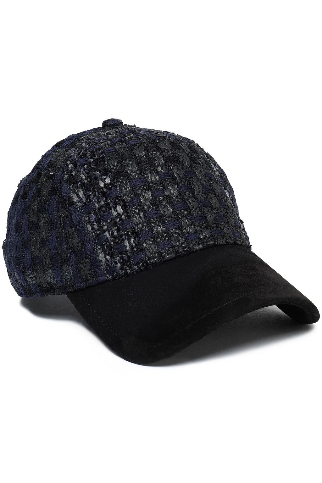 RAG & BONE Suede-paneled tweed baseball cap | THE OUTNET