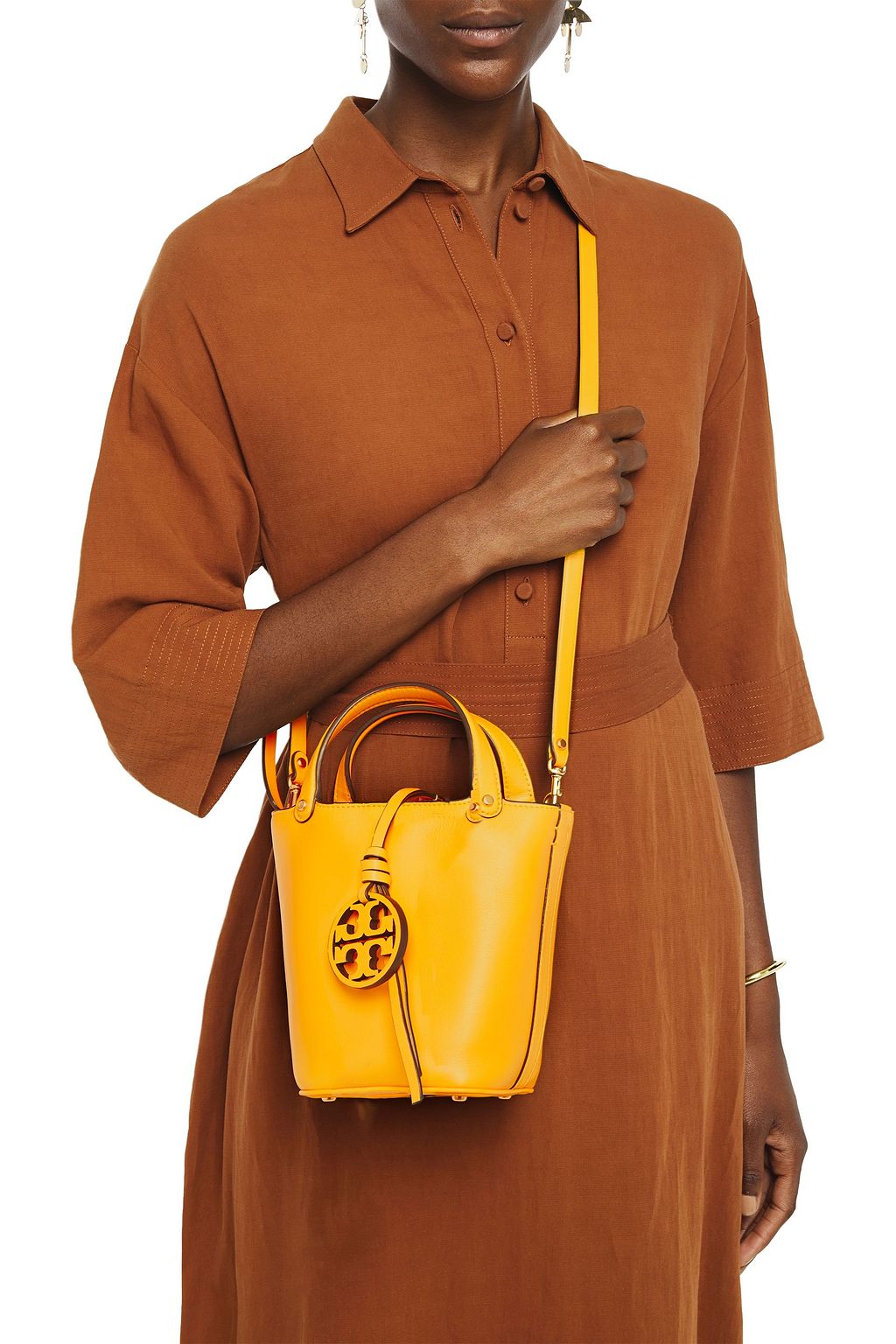 TORY BURCH Miller leather bucket bag | THE OUTNET