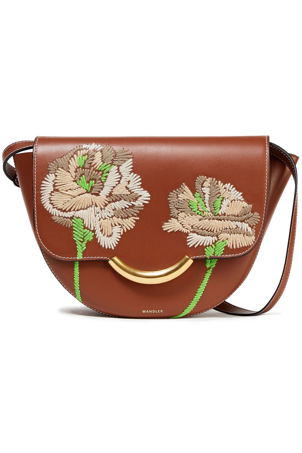 WANDLER Billy Arch embroidered leather shoulder bag | THE OUTNET