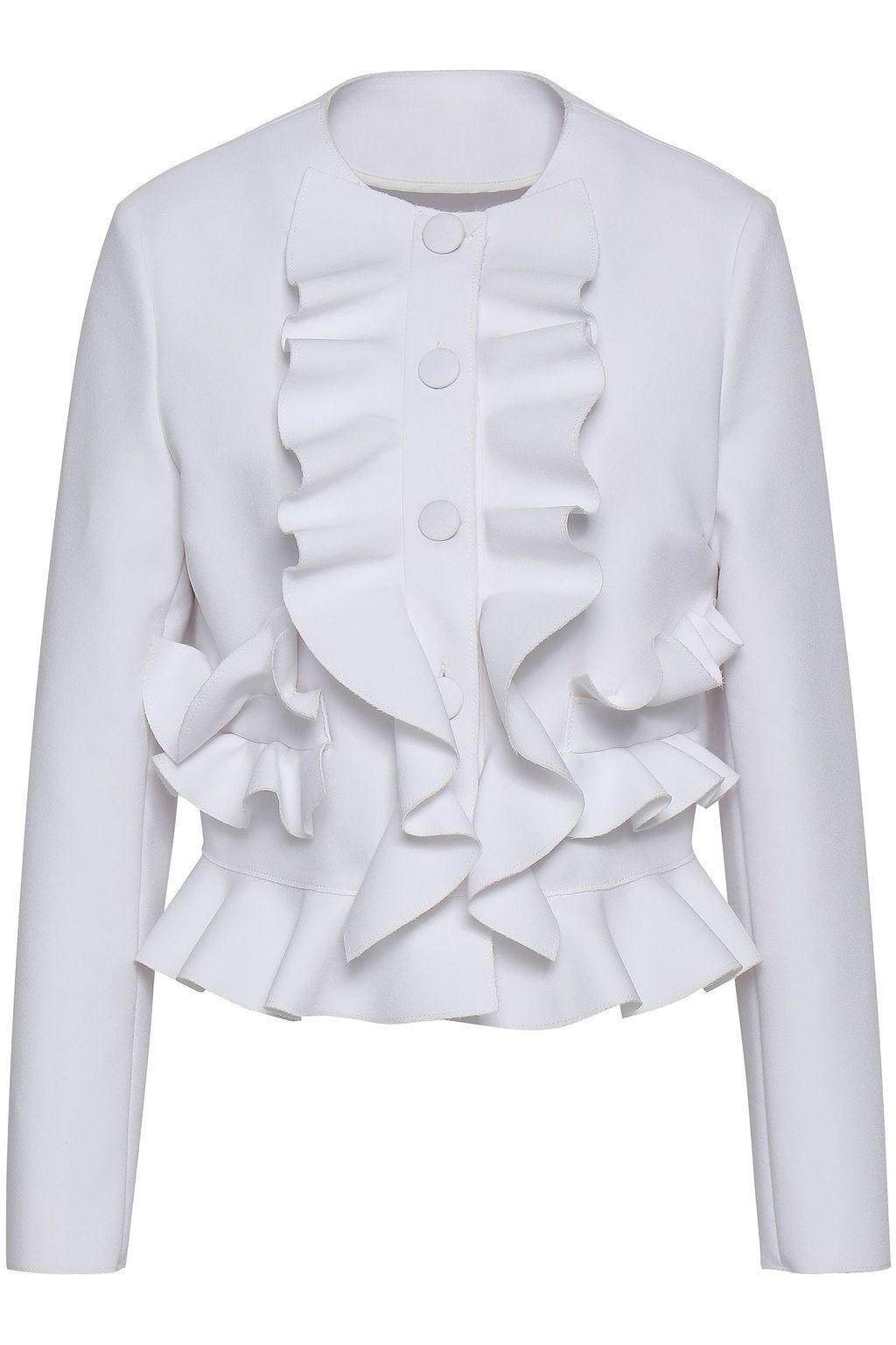 MSGM Ruffle-trimmed crepe jacket | THE OUTNET