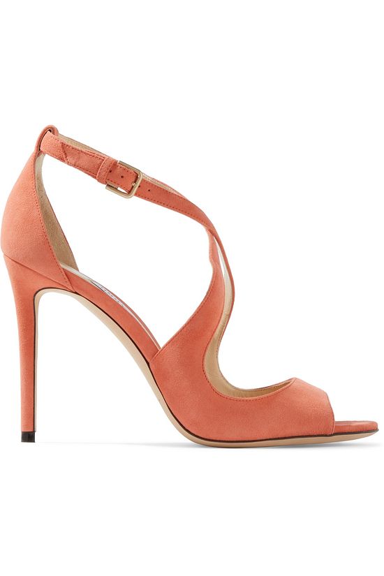 JIMMY CHOO Emily 100 suede sandals | THE OUTNET