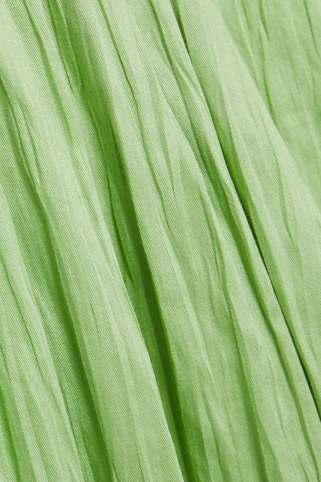 RODEBJER Journey gathered crinkled-cotton maxi wrap skirt | THE OUTNET