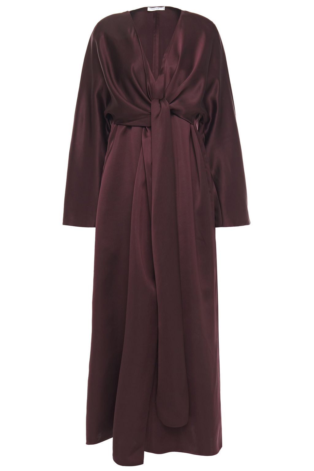 THE ROW Clementine tie-front cupro maxi dress | THE OUTNET