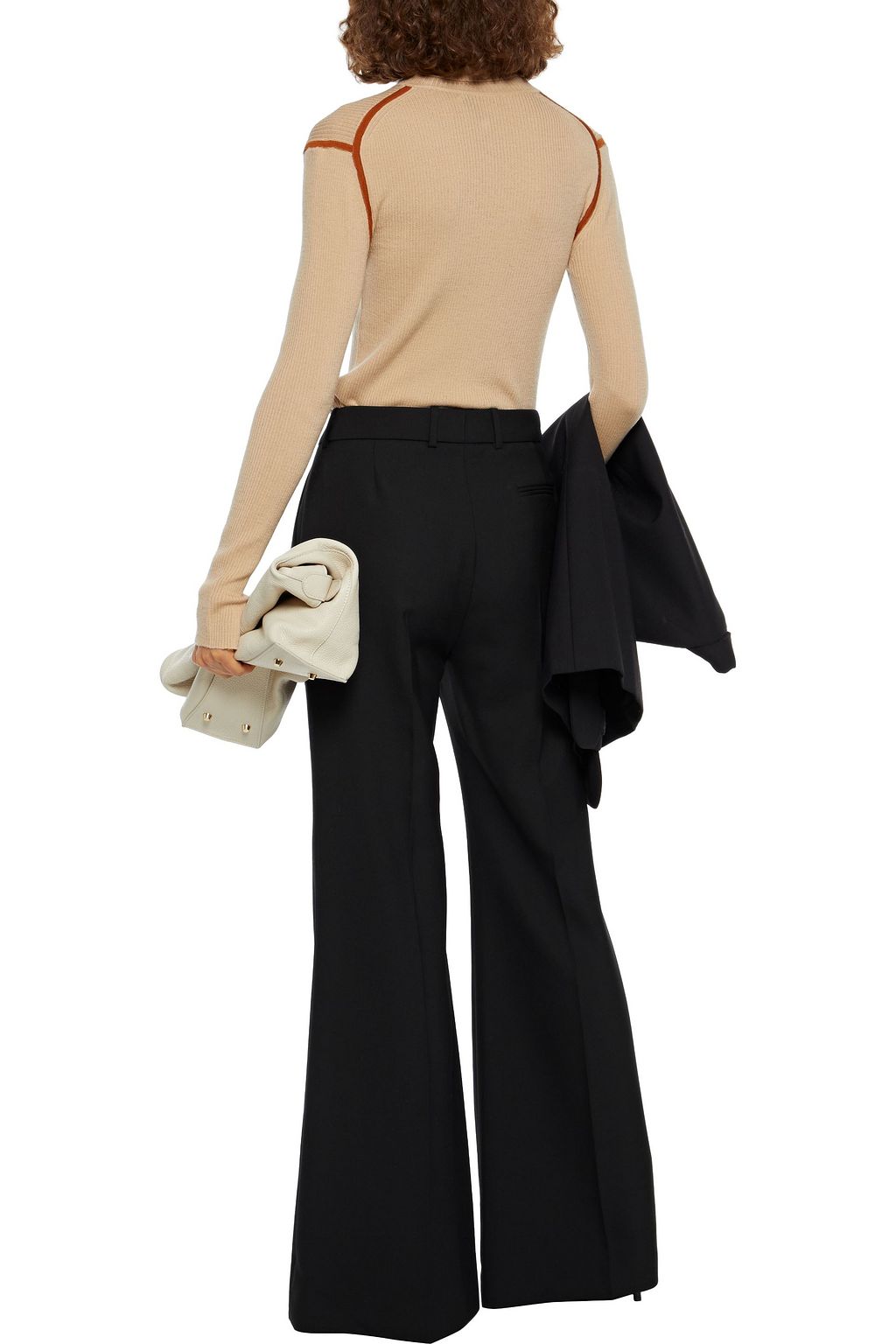 JOSEPH Valmy grain de poudre flared pants | THE OUTNET