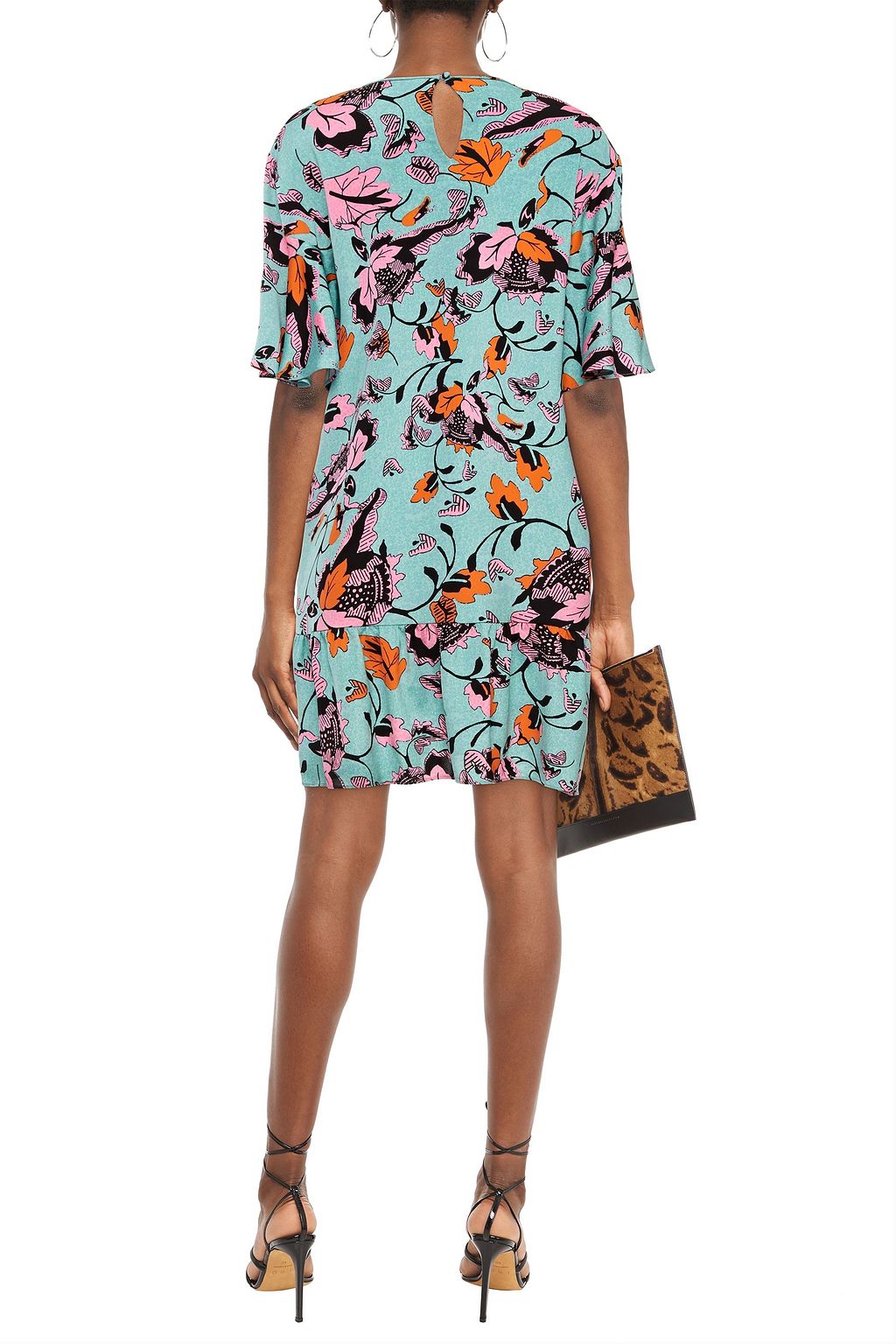 DIANE VON FURSTENBERG Arlene floral-print cady dress | THE OUTNET