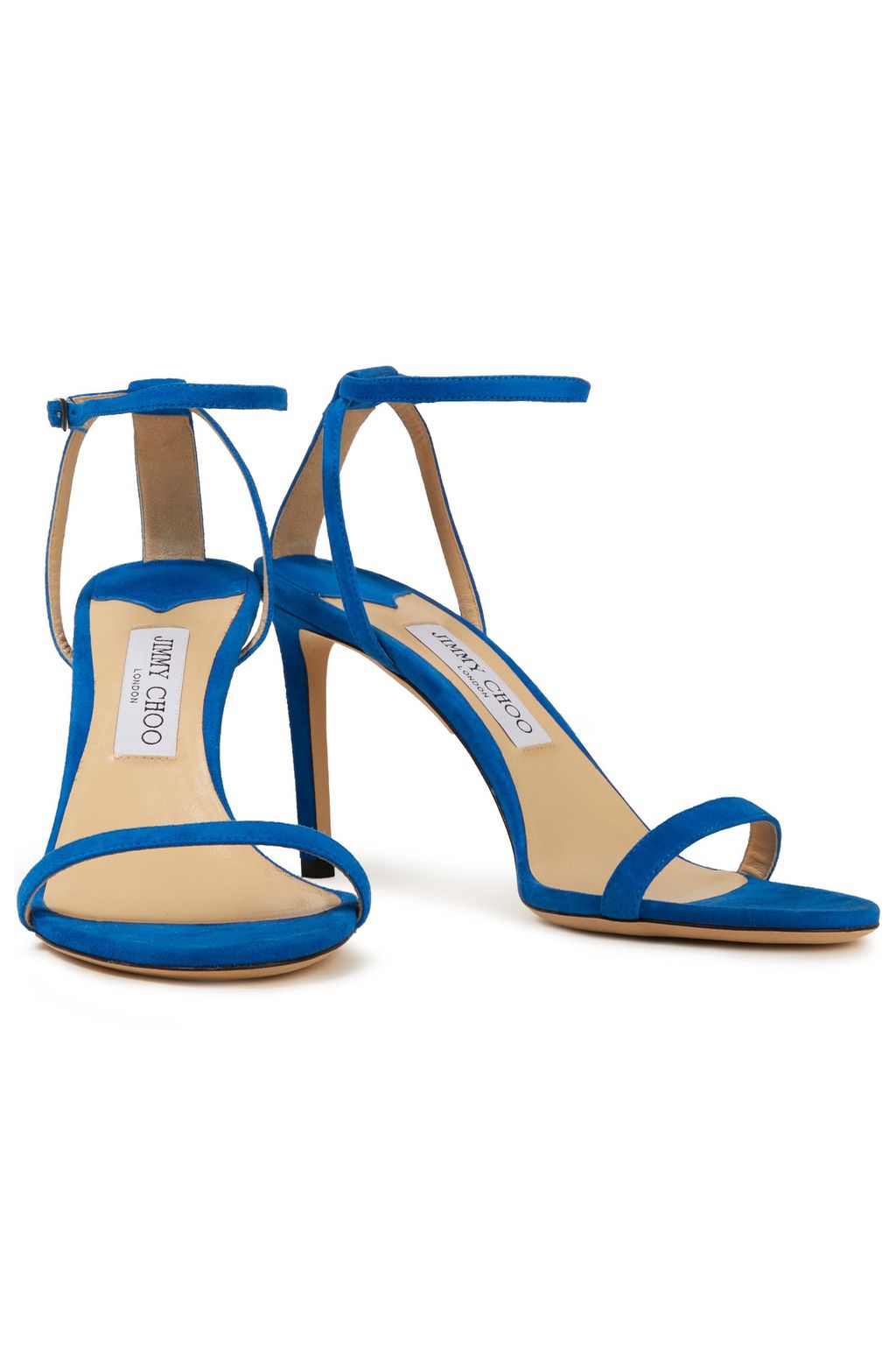 JIMMY CHOO Minny 85 suede sandals | THE OUTNET