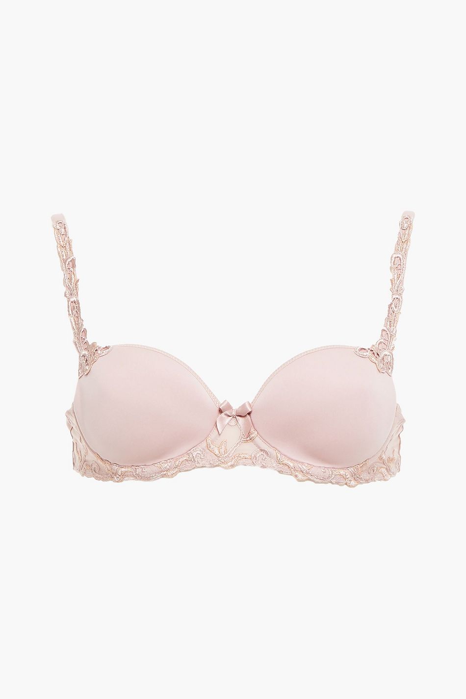 Simone PÉrÈle Embroidered Tulle And Stretch Jersey Underwired Bra The