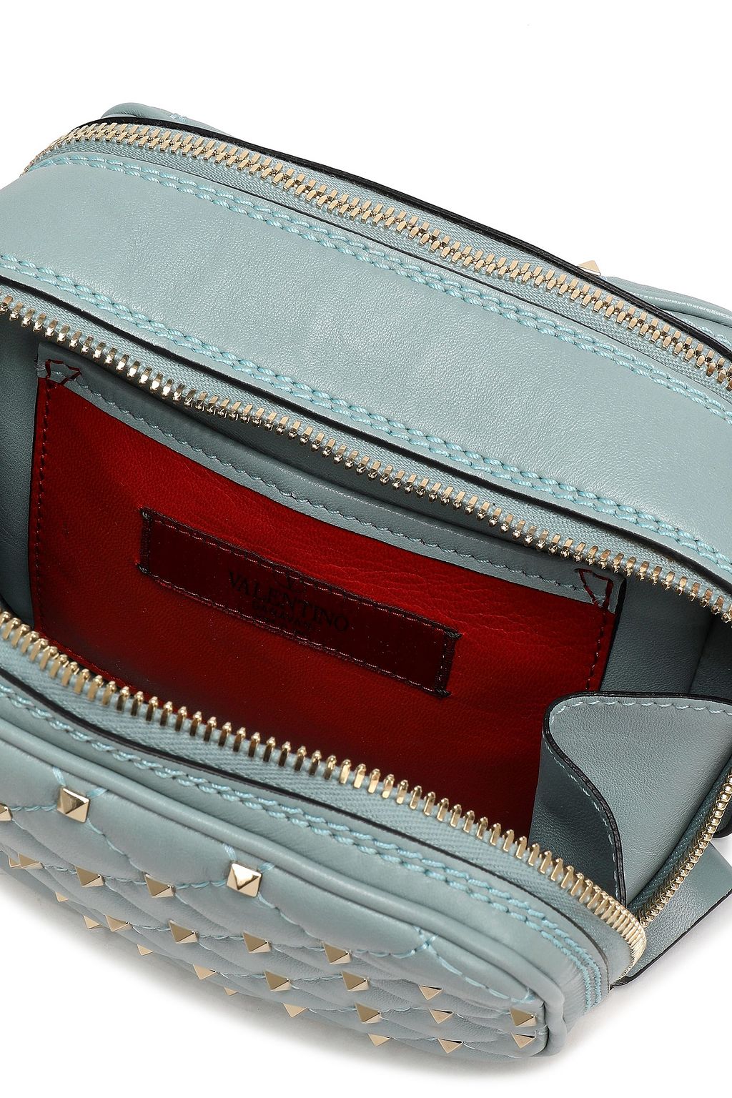 VALENTINO GARAVANI Rockstud Spike mini quilted leather shoulder bag ...