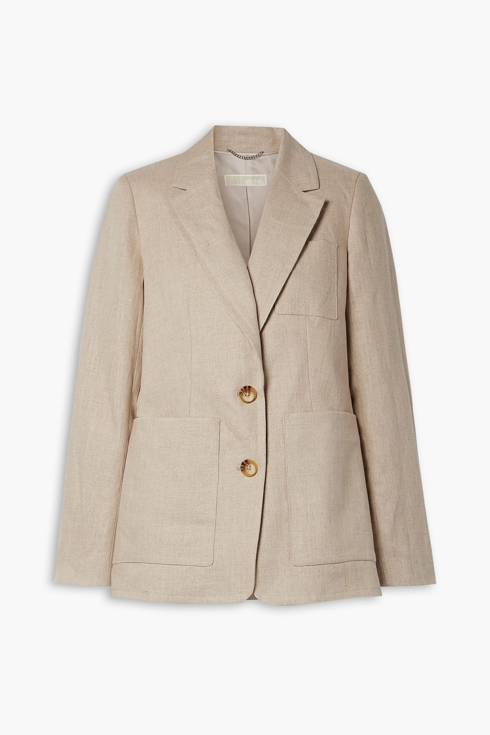 Michael Michael Kors Linen Blazer In Beige | ModeSens