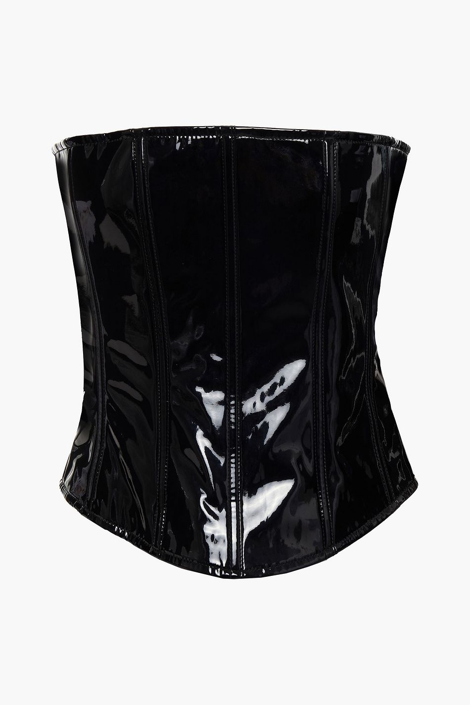 BALMAIN Vinyl bustier top | THE OUTNET