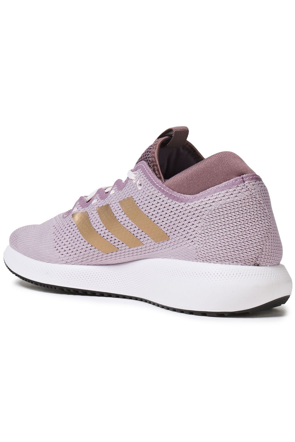ADIDAS Edge Flex metallic-trimmed stretch-knit sneakers | THE OUTNET