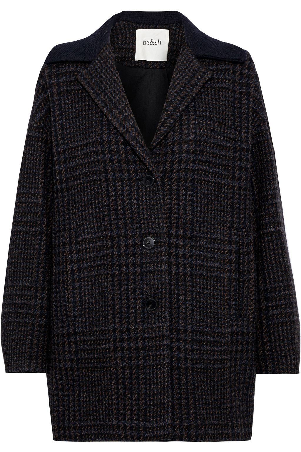 BA&SH Told checked wool-blend coat | THE OUTNET