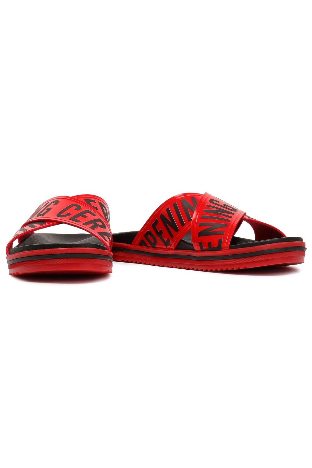 OPENING CEREMONY Berkeley logo-print rubber slides | THE OUTNET