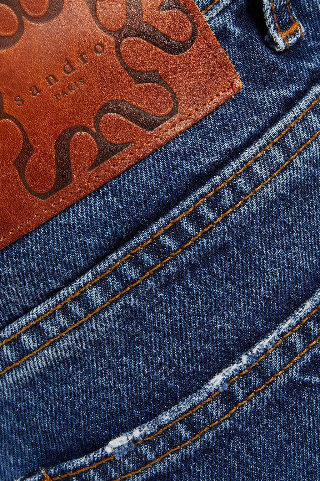 SANDRO High-rise straight-leg jeans | THE OUTNET