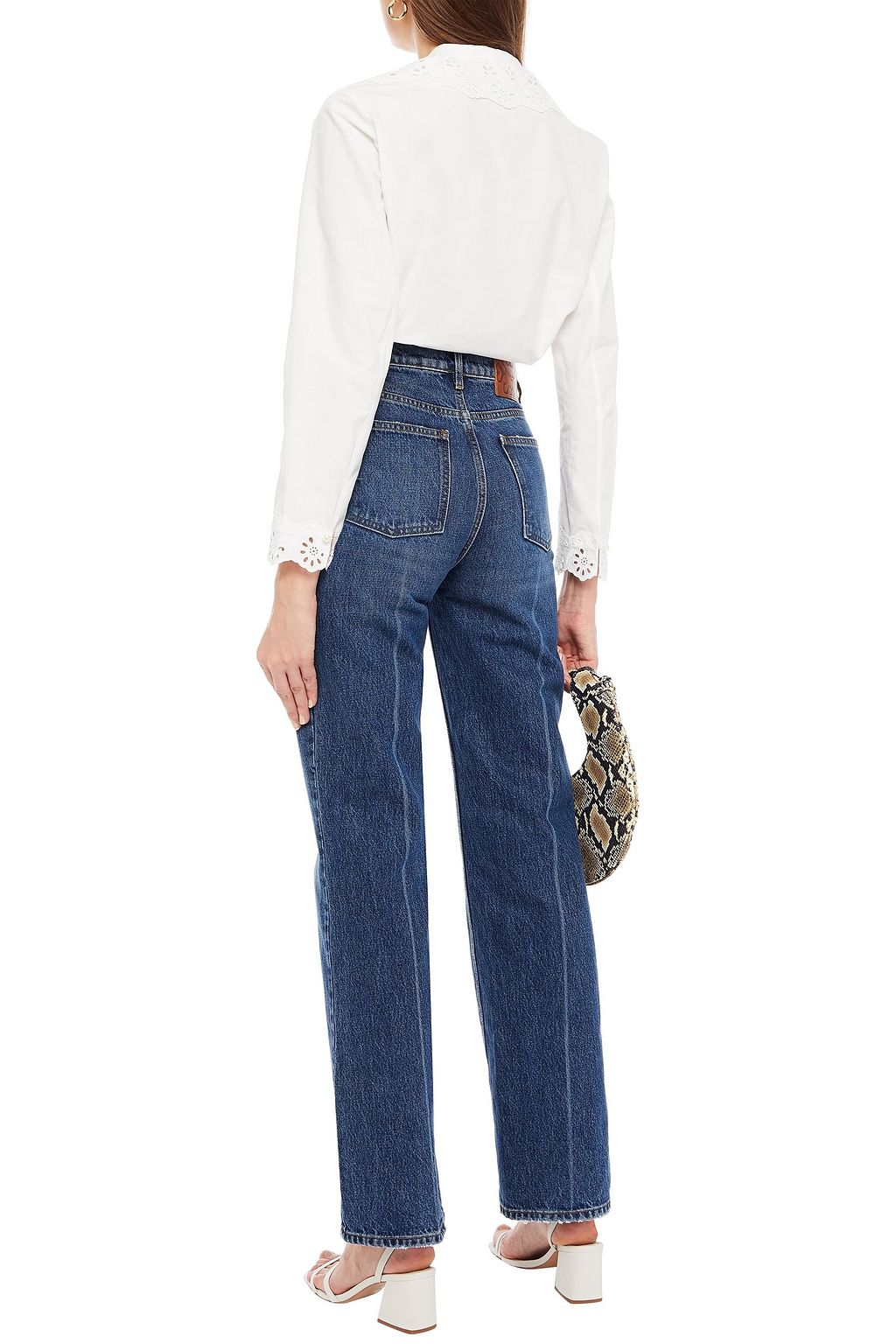SANDRO High-rise straight-leg jeans | THE OUTNET