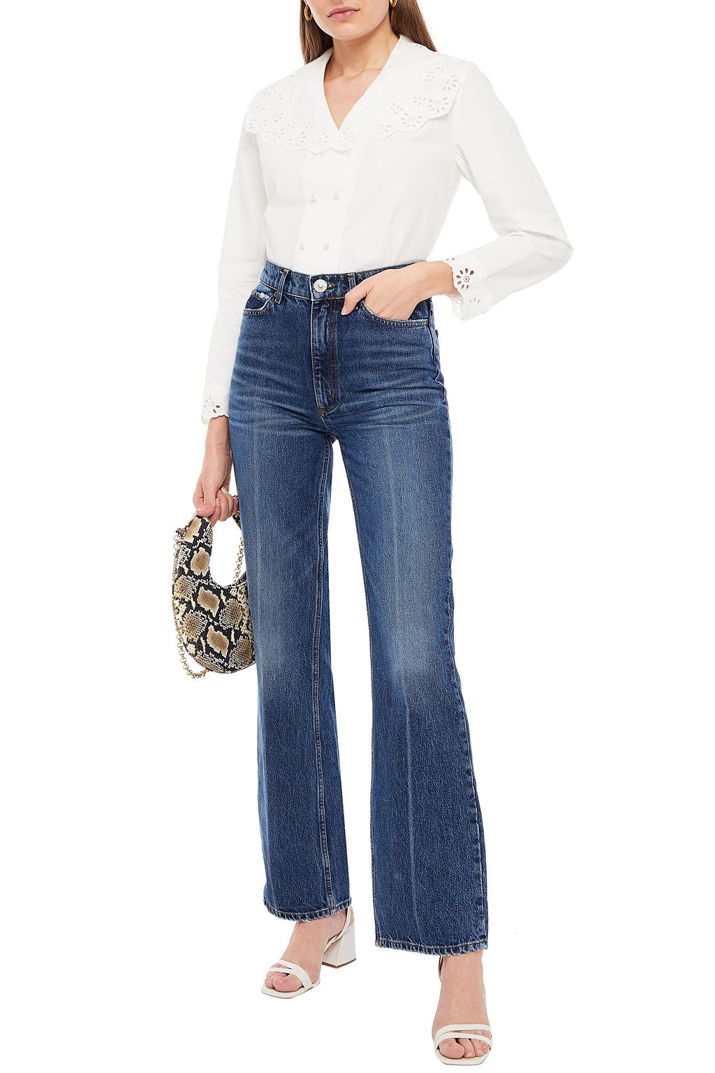 SANDRO High-rise straight-leg jeans | THE OUTNET