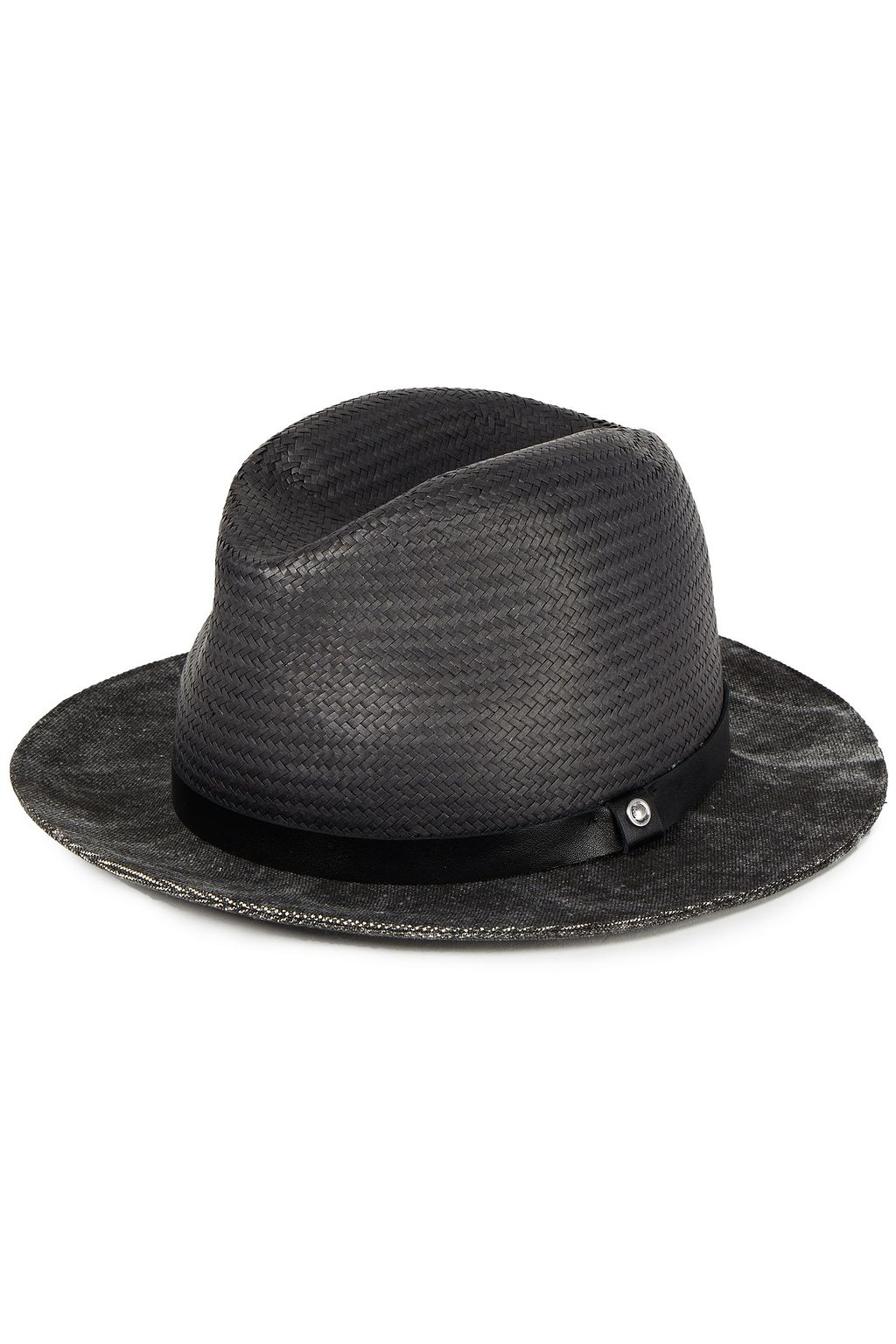 RAG & BONE Canvas-paneled paper fedora | THE OUTNET
