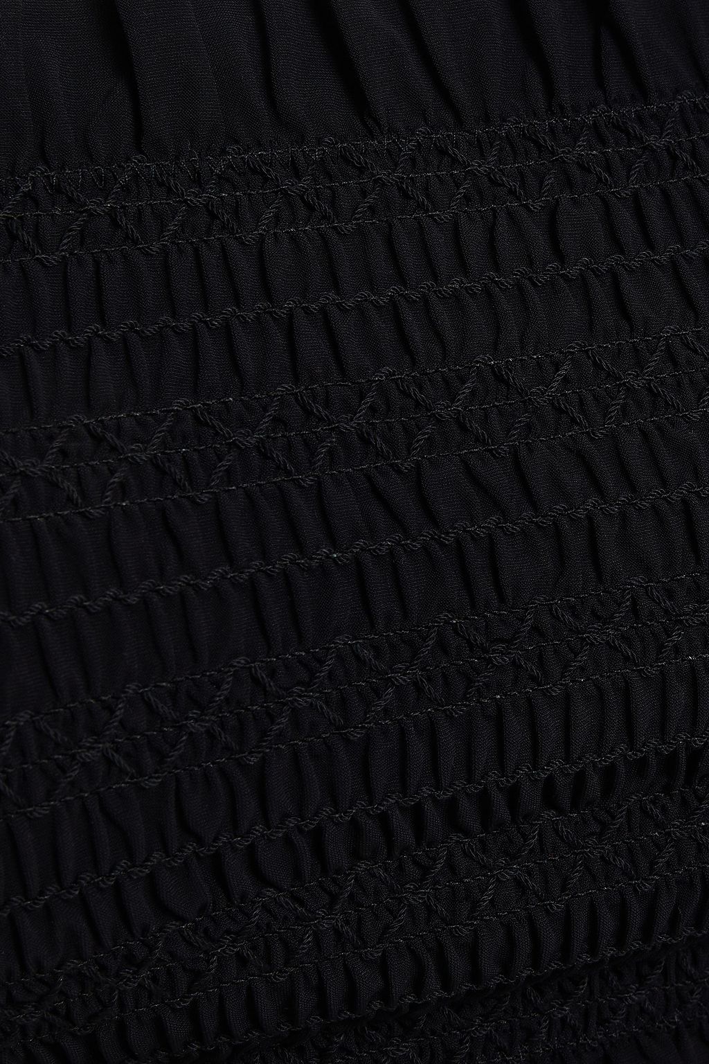 TORY BURCH Shirred ruffled bikini top | THE OUTNET