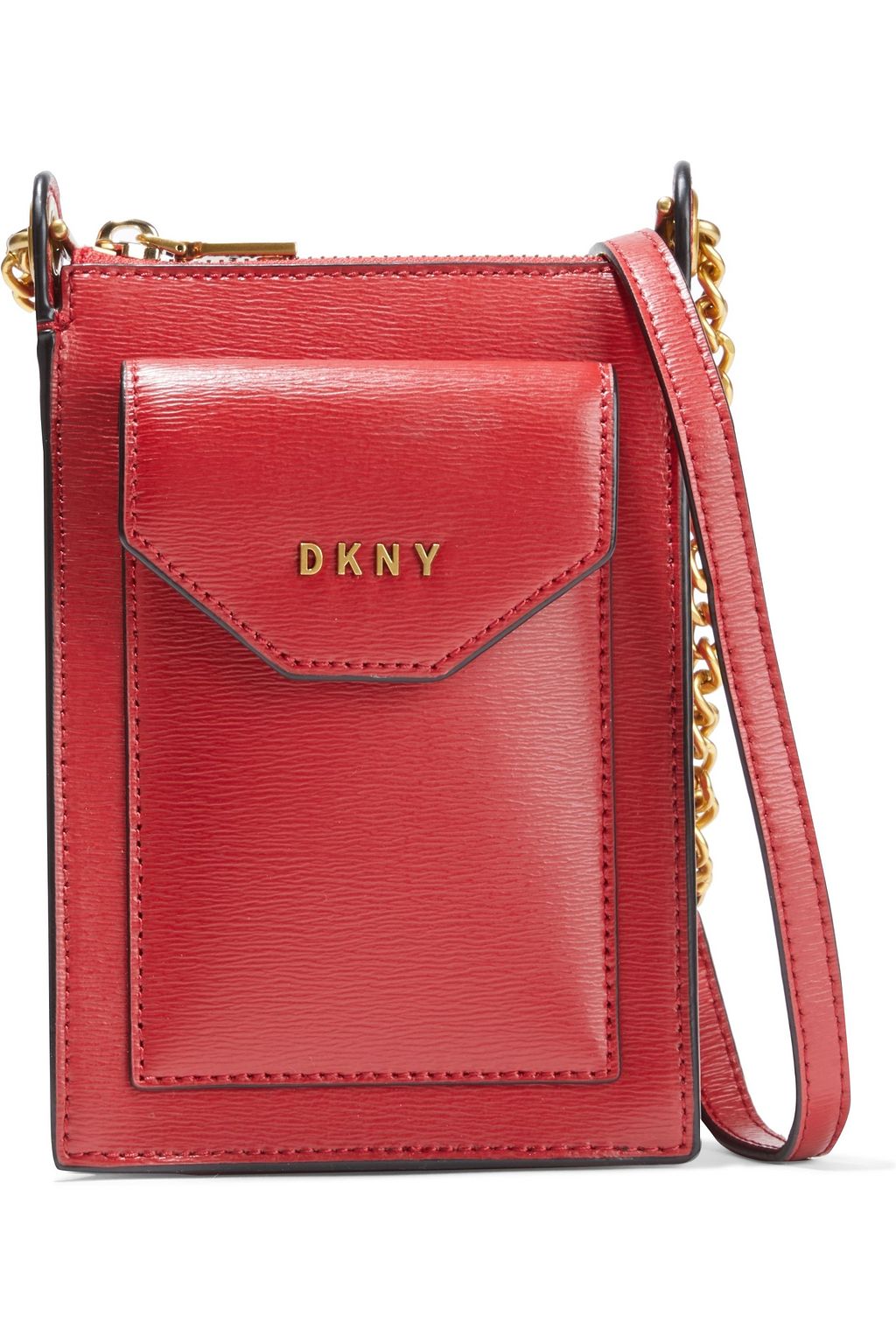 DKNY Alexa textured-leather phone bag | THE OUTNET