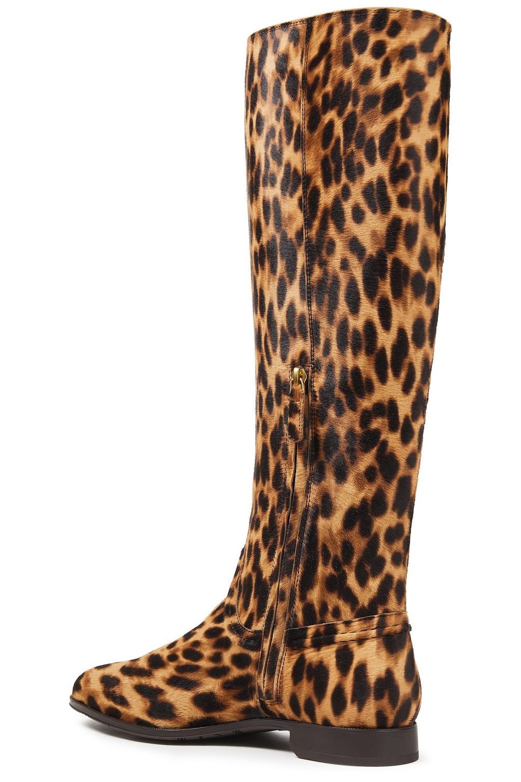 Tods Leopard Print Calf Hair Knee Boots The Outnet