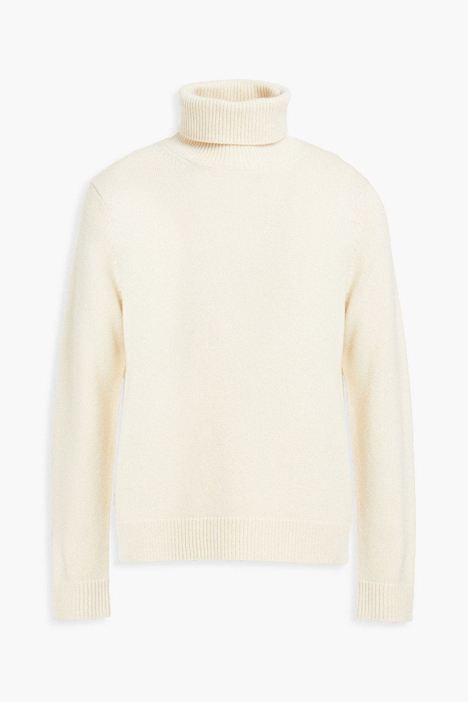 Sandro Wool, Yak And Cashmere-blend Turtleneck Sweater In Ecru | ModeSens