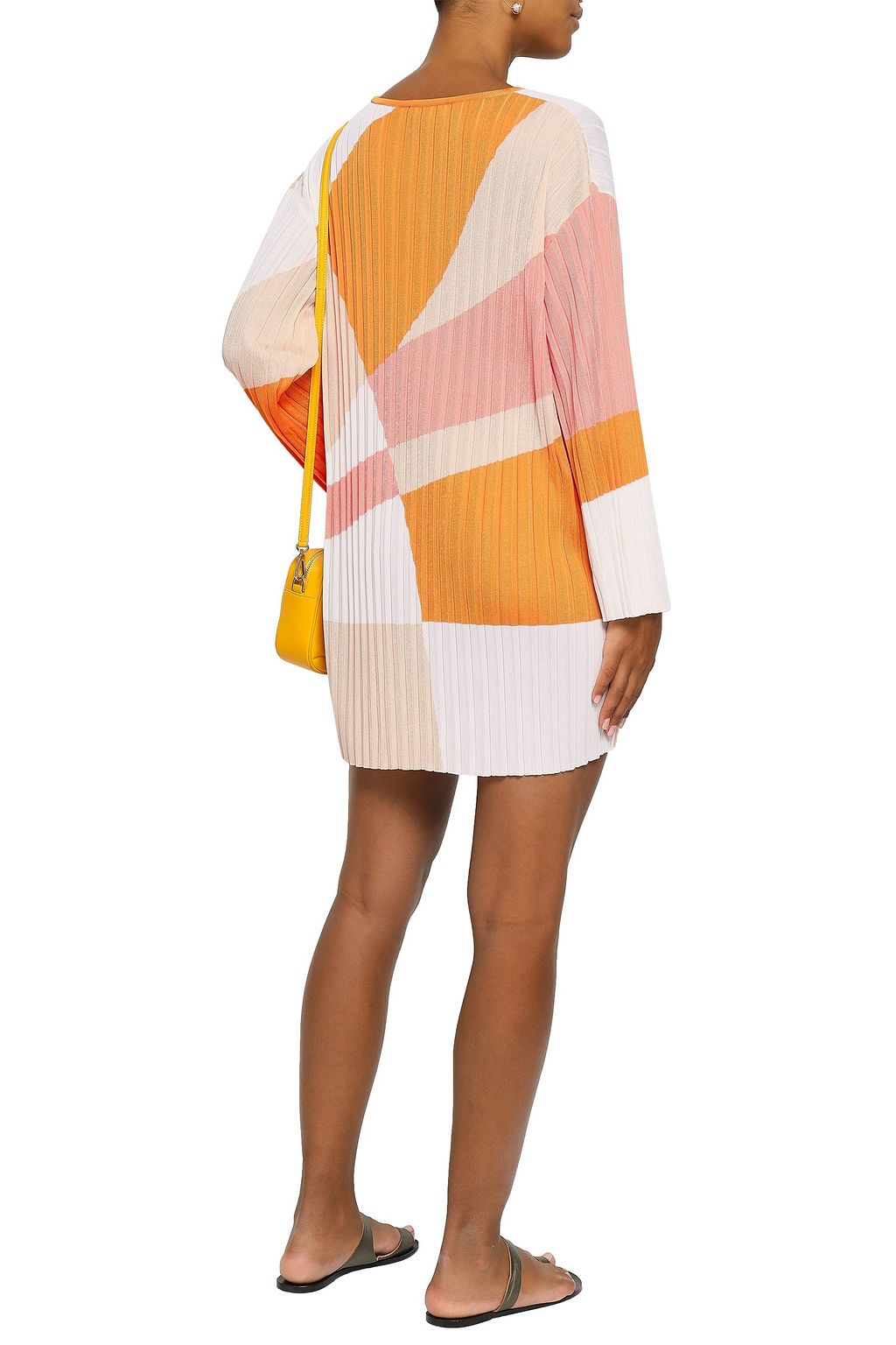 PUCCI Color-block ribbed-knit mini dress | THE OUTNET
