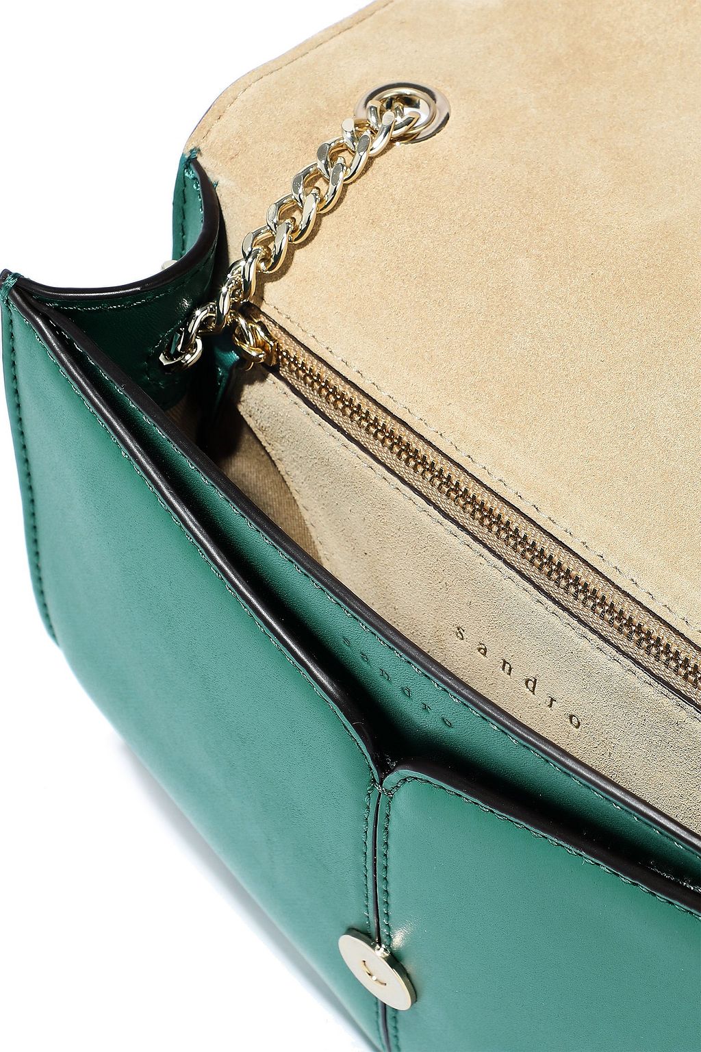 SANDRO Lou leather shoulder bag | THE OUTNET