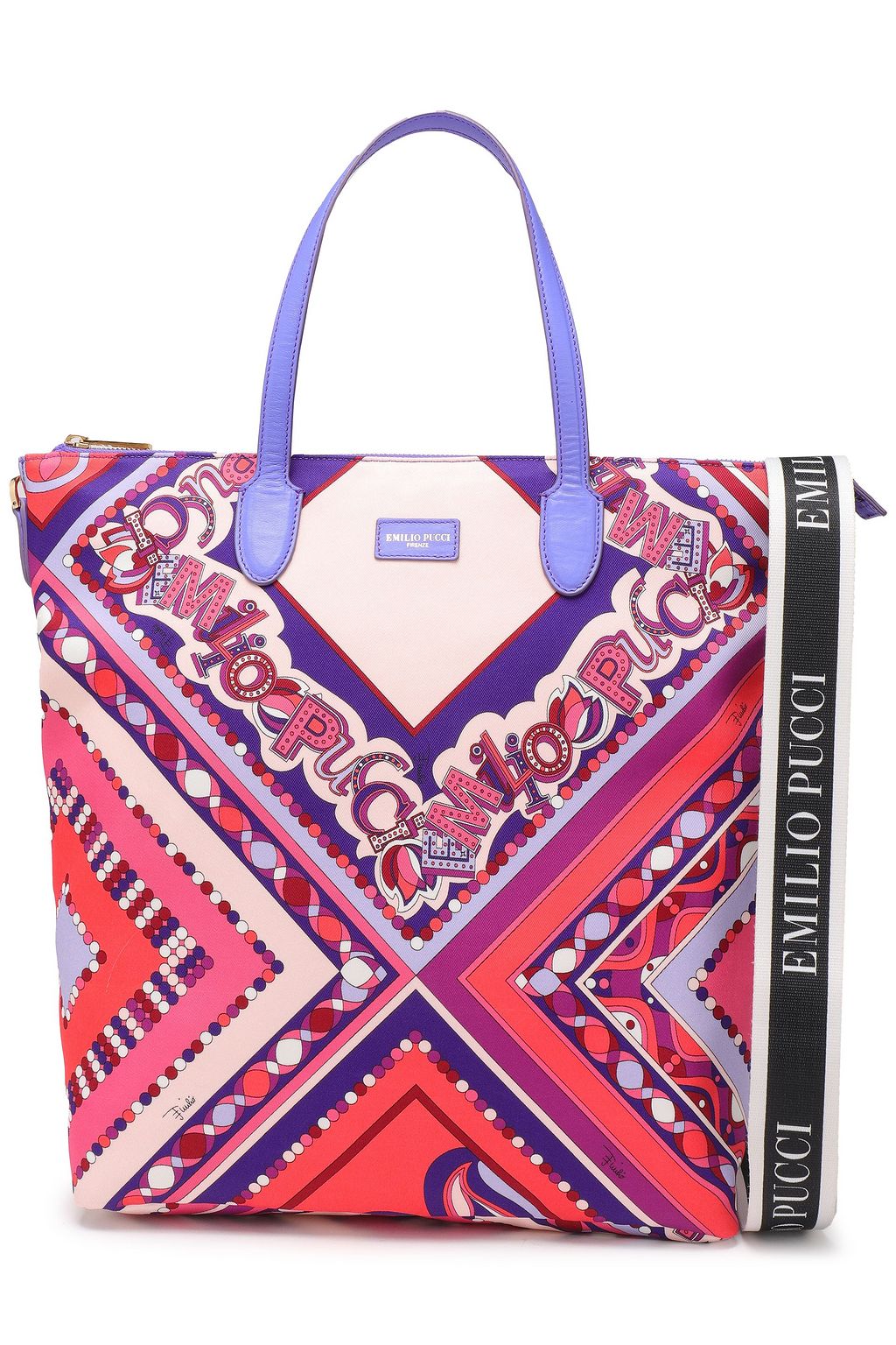 PUCCI Leather-trimmed printed twill tote | THE OUTNET