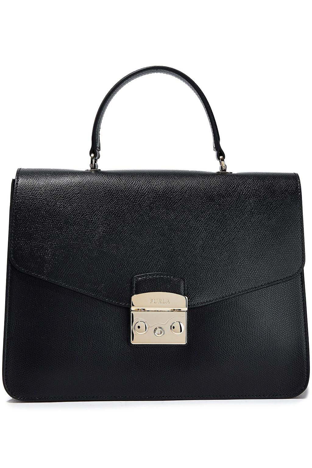 FURLA Metropolis medium textured-leather shoulder bag | THE OUTNET FURLA Metropolis medium textured-leather shoulder bag | THE OUTNET