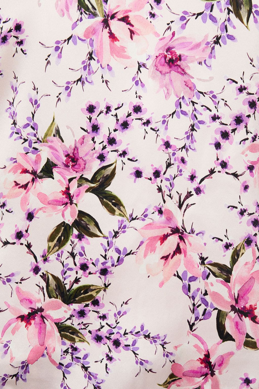 CAMI NYC Linney ruffled floral-print satin top | THE OUTNET