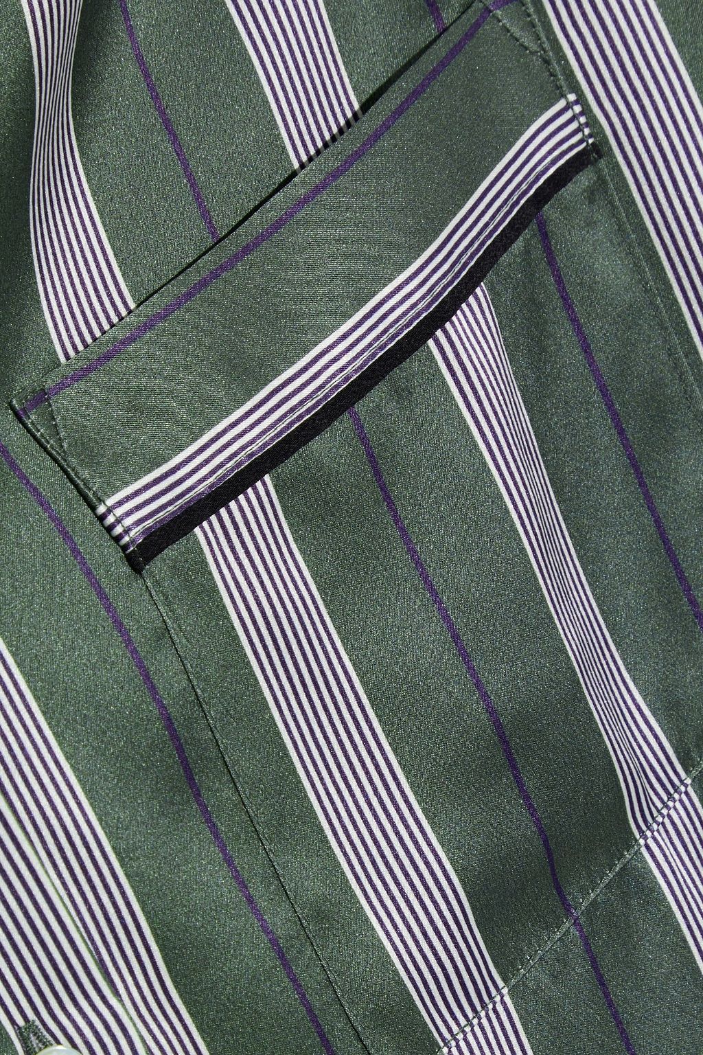 ASCENO Milan striped washed-silk pajama shirt | THE OUTNET