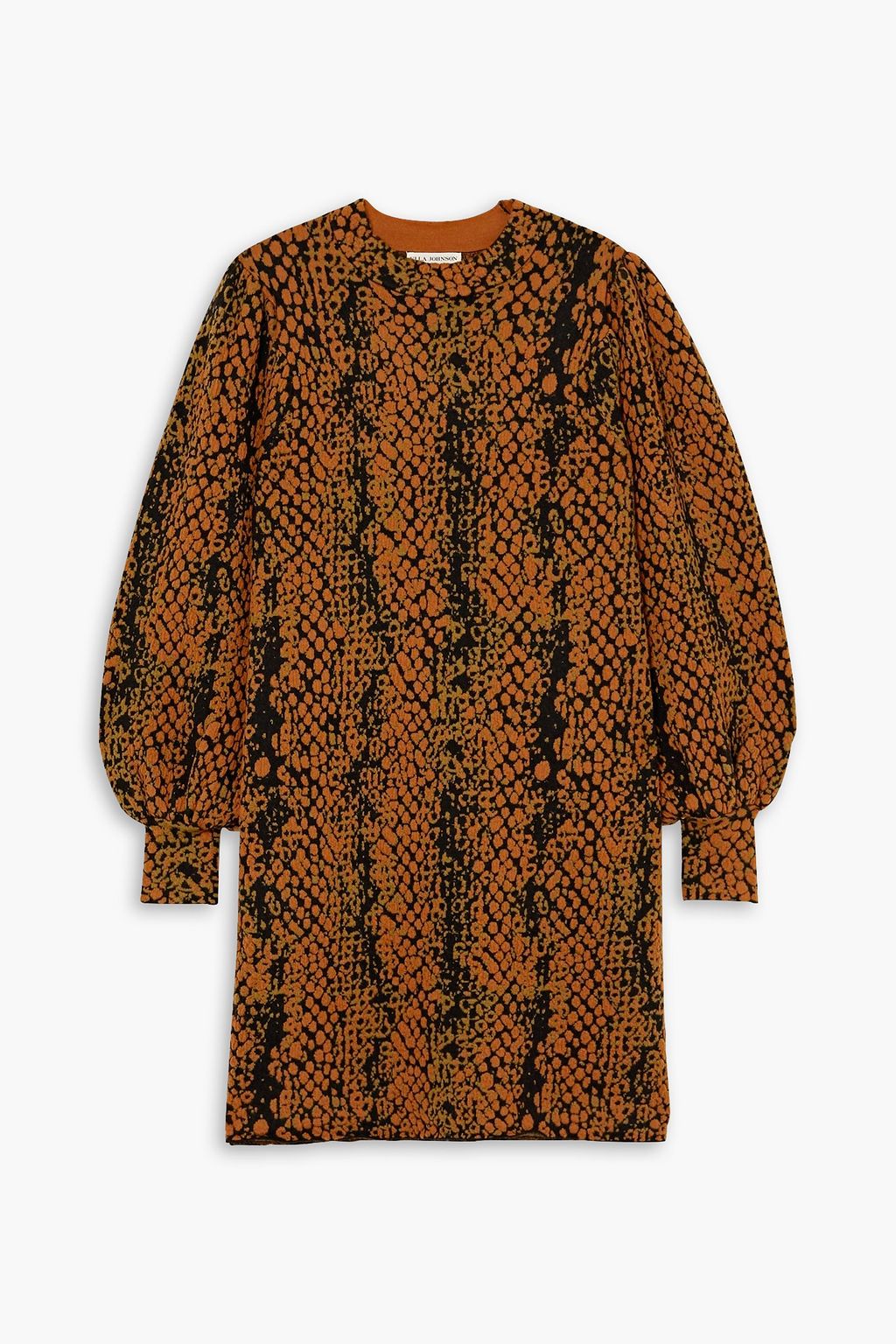 ULLA JOHNSON Lina wool-jacquard mini dress | THE OUTNET