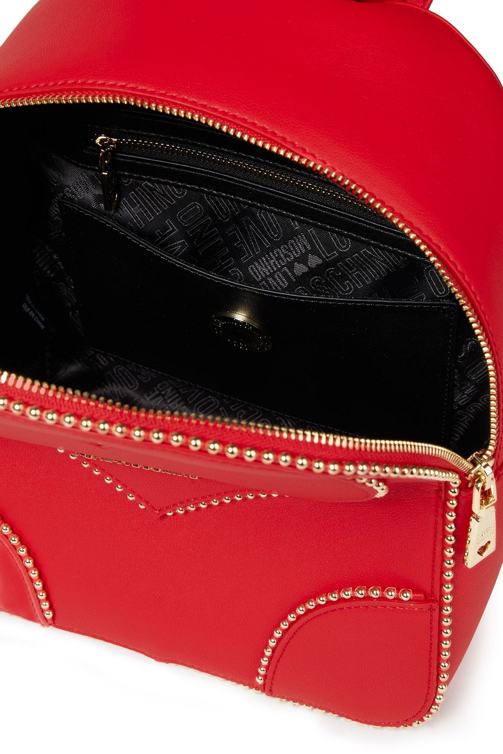 LOVE MOSCHINO Studded faux leather backpack | THE OUTNET