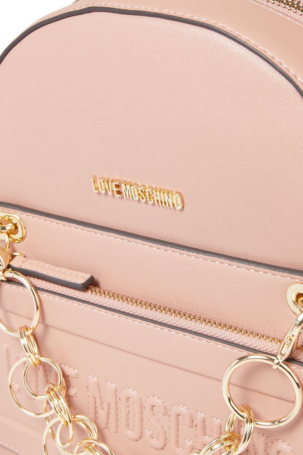 LOVE MOSCHINO Embellished faux leather backpack | THE OUTNET