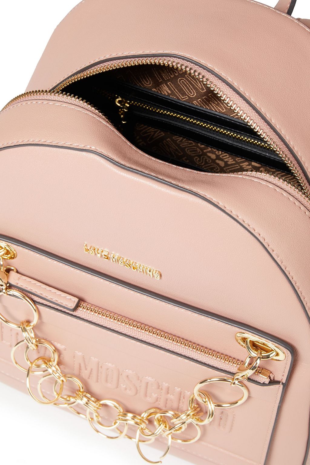 LOVE MOSCHINO Embellished faux leather backpack | THE OUTNET