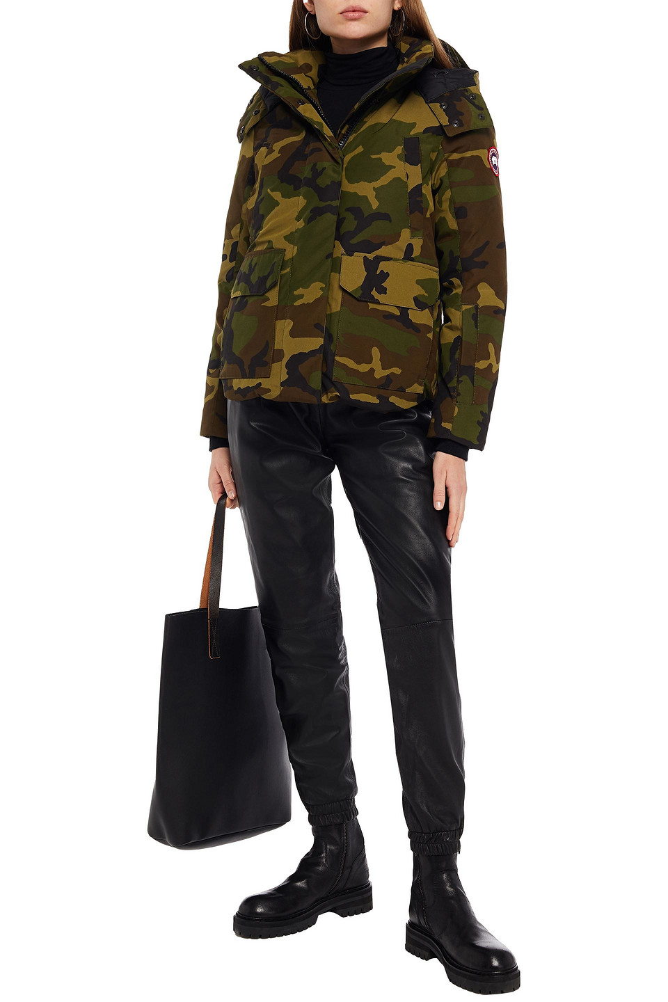 Canada Goose Shell Hooded Down Parka In Army Green | ModeSens