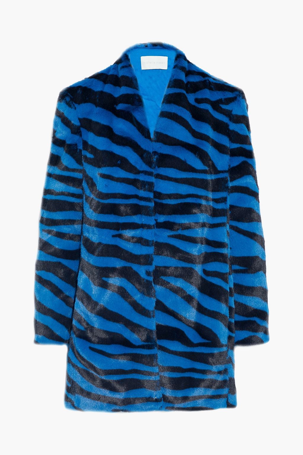 MICHELLE MASON Zebra-print faux fur coat | THE OUTNET