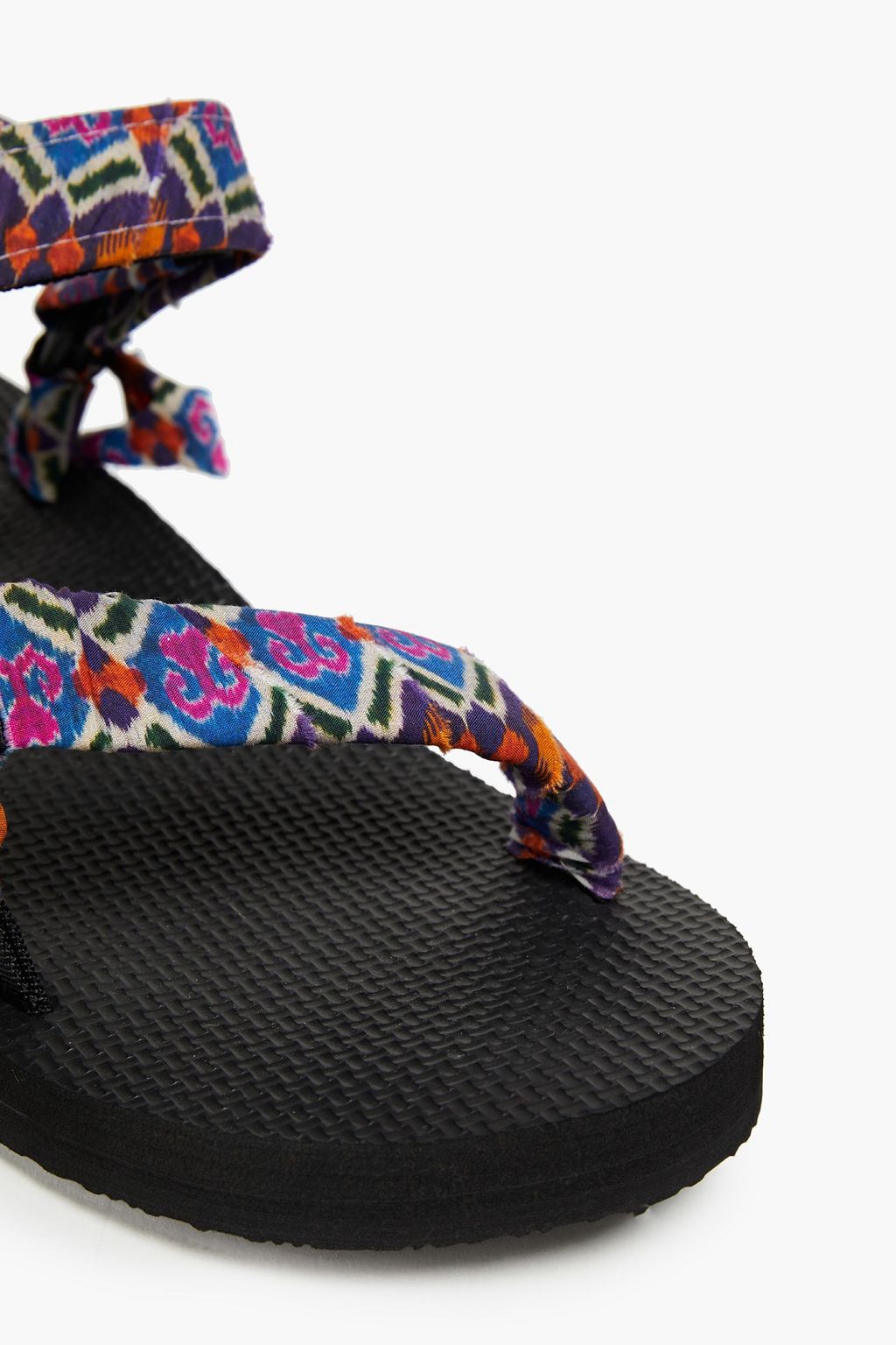 ARIZONA LOVE Trekky gauze-trimmed printed canvas sandals | THE OUTNET