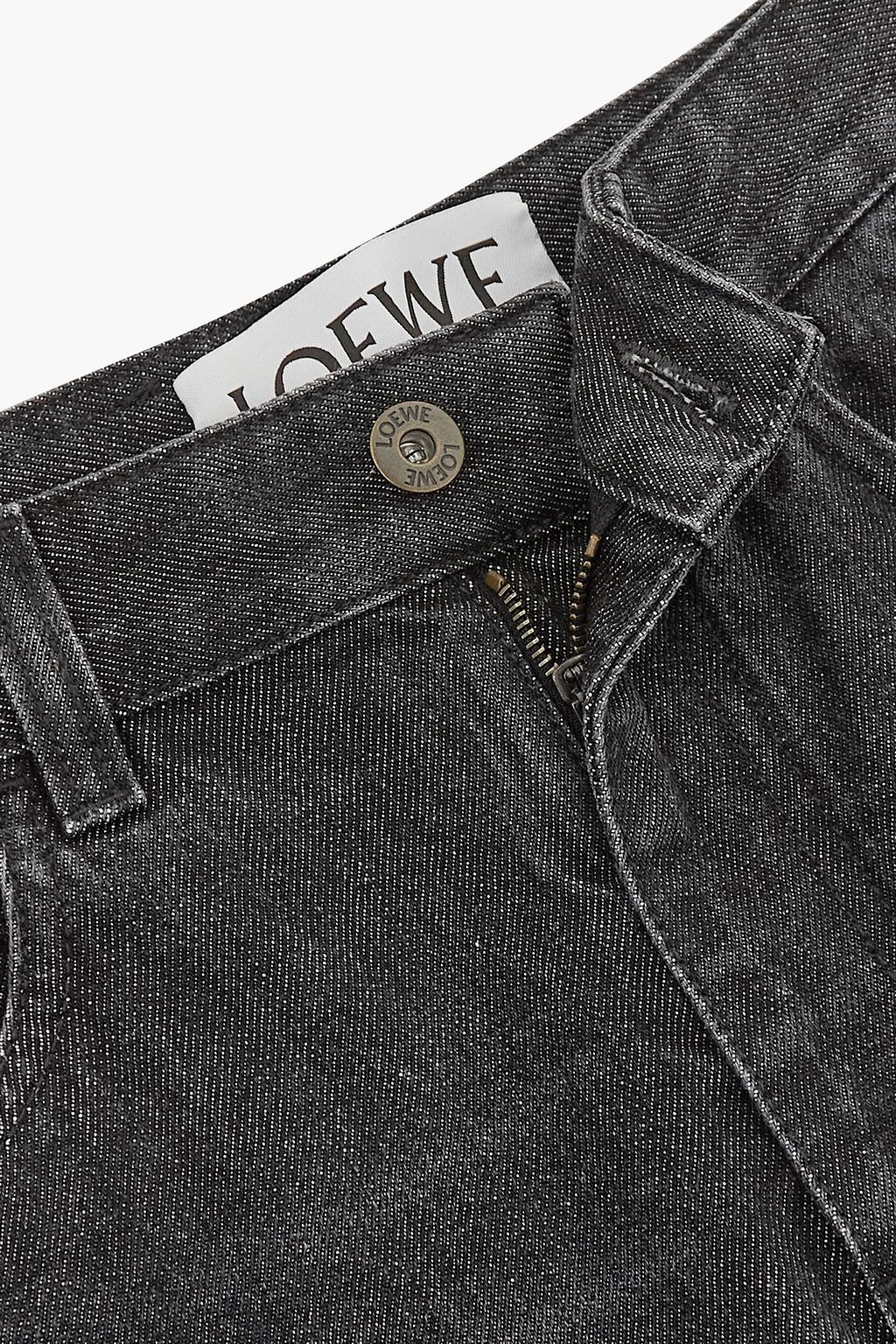 LOEWE Asymmetric cropped high-rise bootcut jeans | THE OUTNET